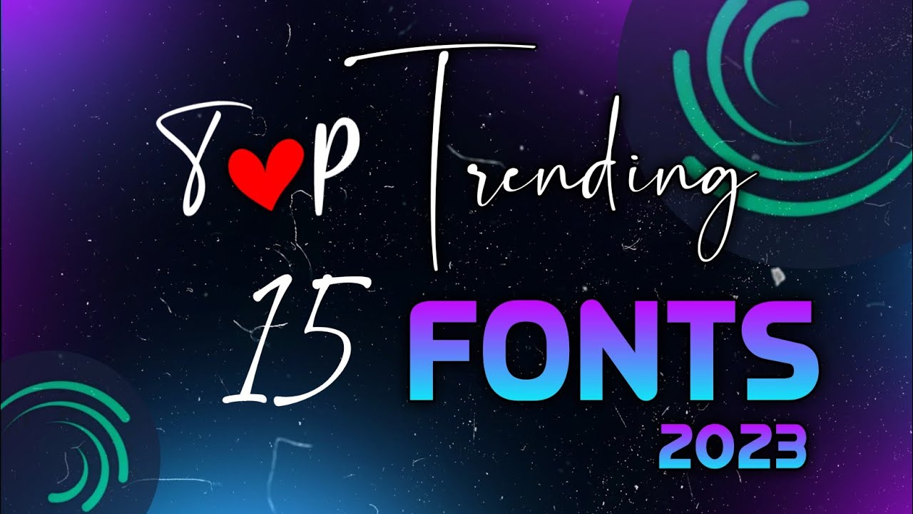Top 15 trending font for lyrical Status editing | popular Fonts for ...