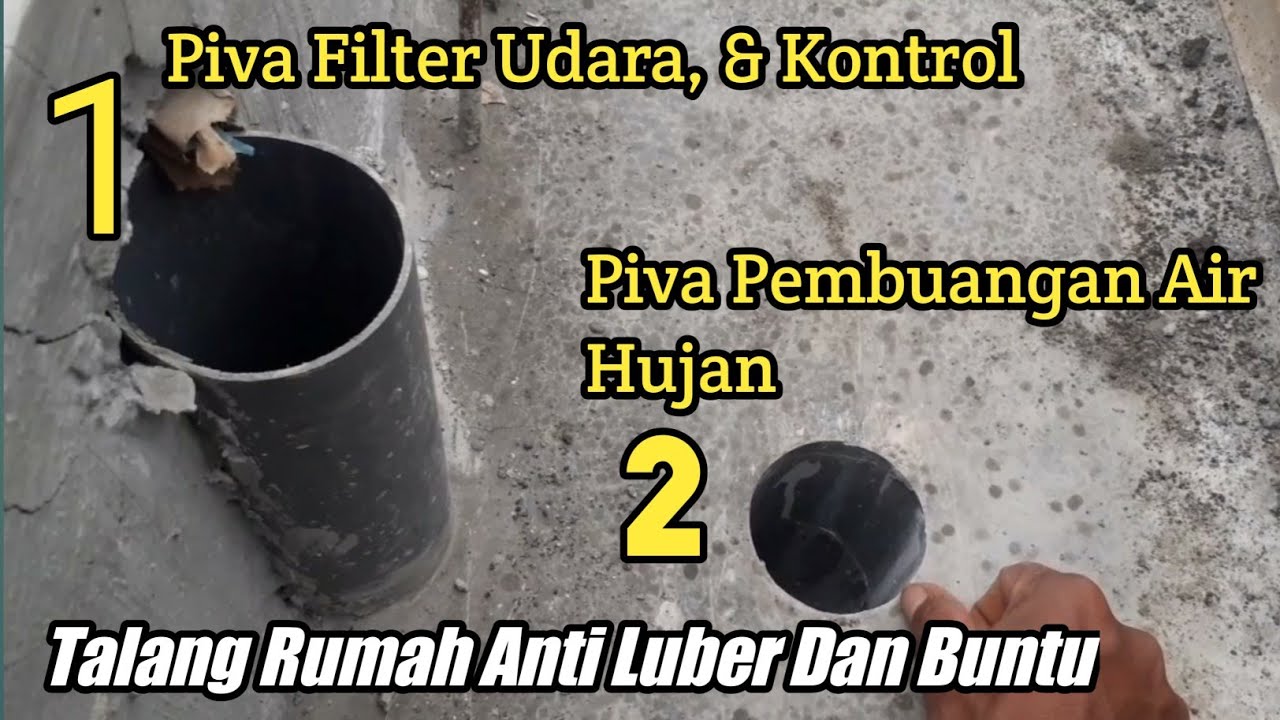 Pakai piva talang rumah seperti ini air lancar & anti buntu - YouTube