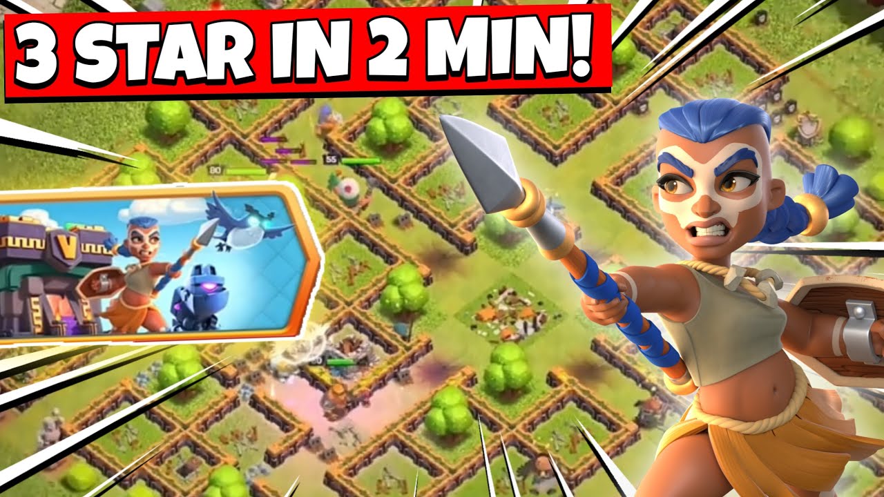 How to complete Epic Jungle Challenge Event in coc | 3 star the base ...