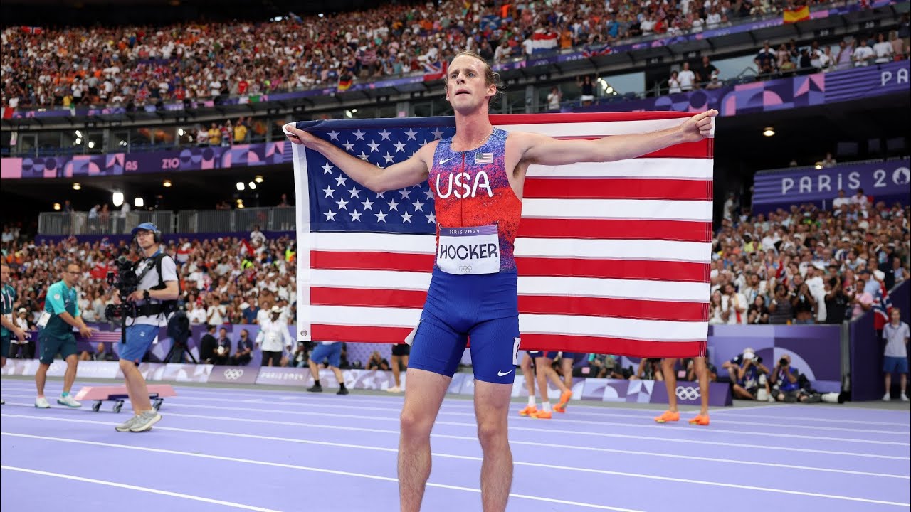 America's Cole Hocker wins 1500m Race at Olympics Paris 2024 - YouTube