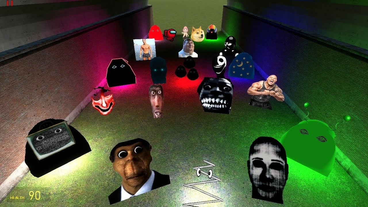 Nico's Nextbots Gmod Angry MUNCI Family, Selene Delgado, Obunga, Trauma ...