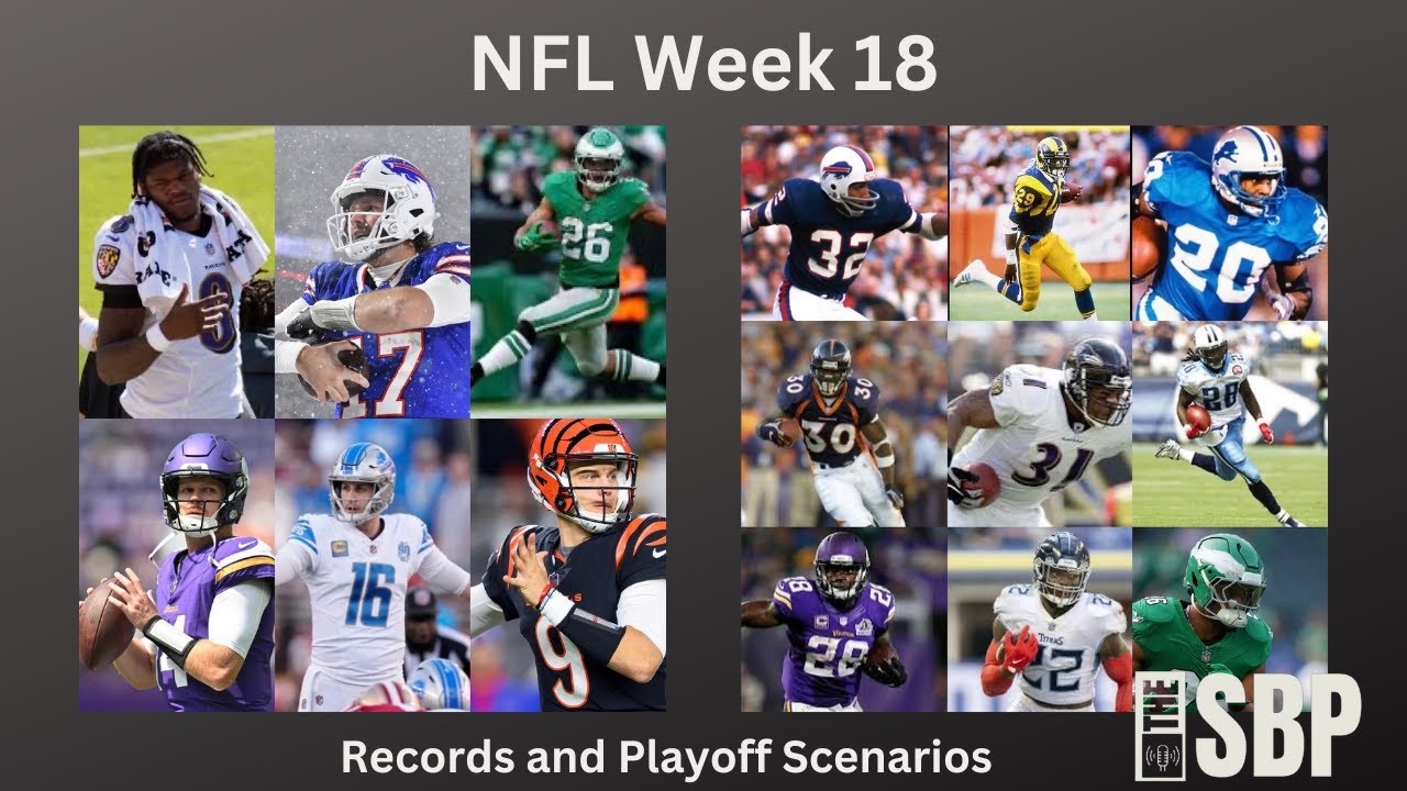 NFL Week 18 - Records and Playoffs - YouTube