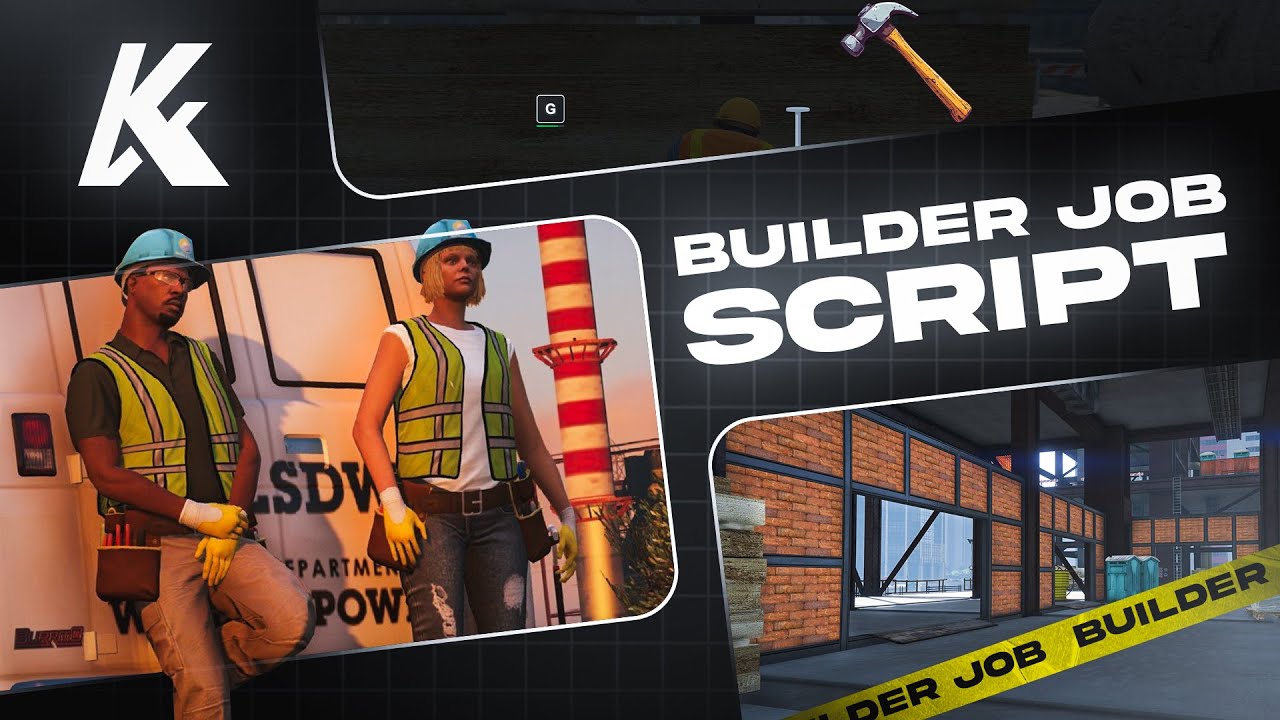 FiveM Builder Job Script | ESX & QBCore | Construction Minigames - YouTube
