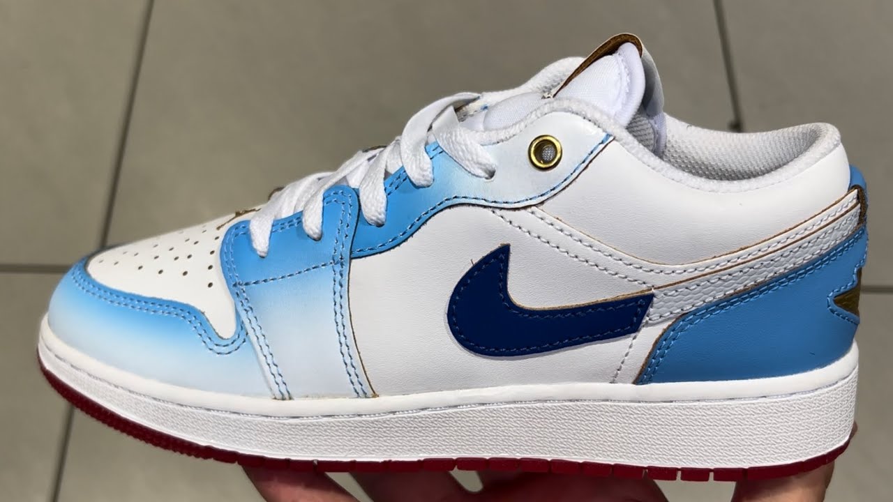 Air Jordan 1 Low SE Blue Gradient Shoes - YouTube