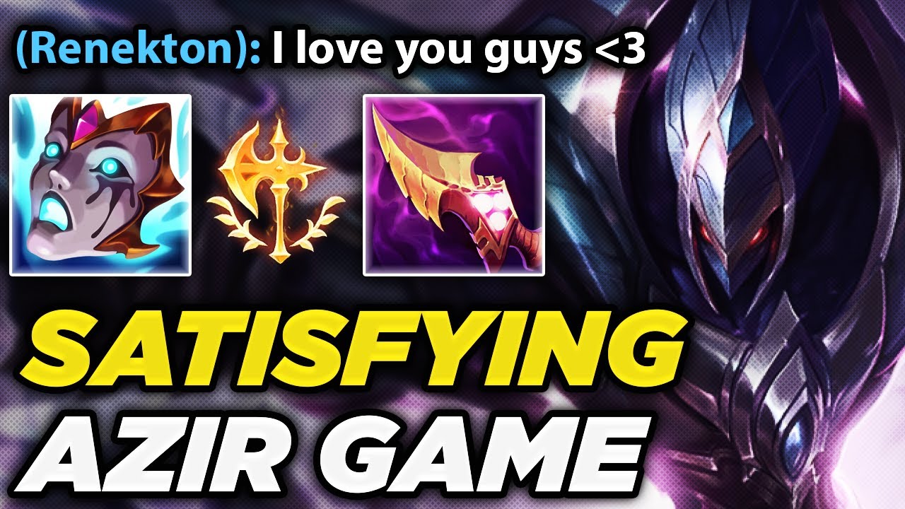 The MOST Satisfying Azir Game I've Ever Played in Season 12! - YouTube