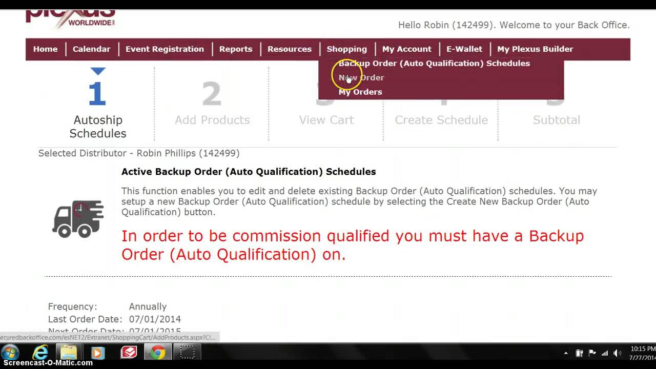Plexus in NC - Tutorial Backup Order/Shopping - YouTube