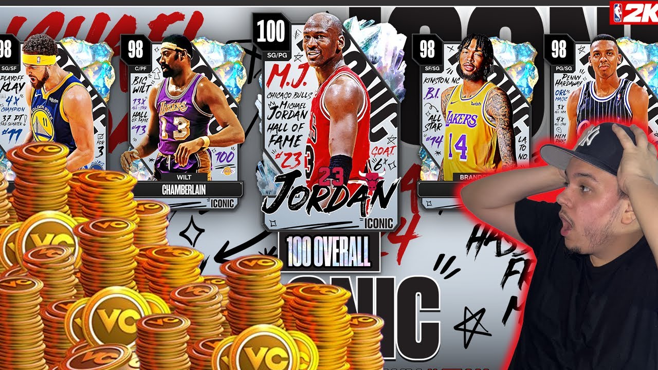 OPENING PACKS FOR 100 OVERALL MJ | NBA 2K24 MYTEAM - YouTube