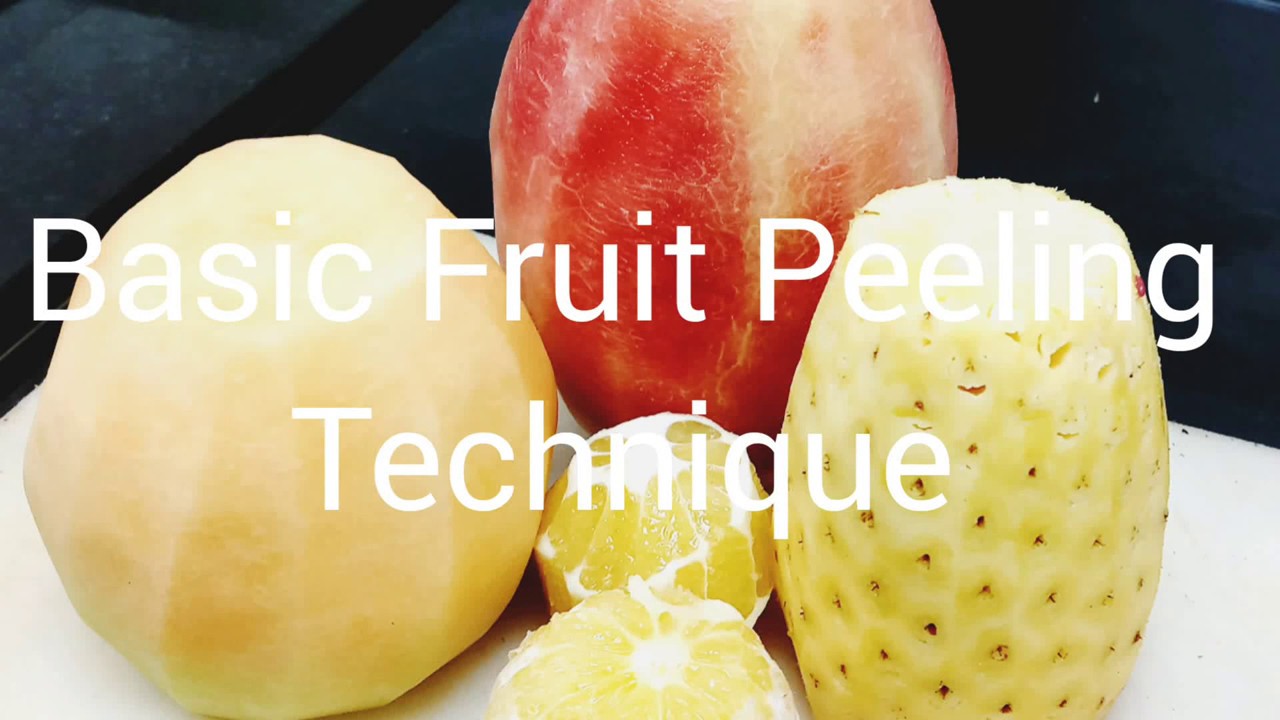 Basic Fruit Peeling Technique / How to peel fruits with a knife - YouTube