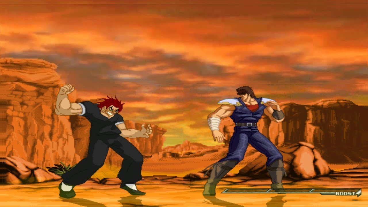 Yujiro Hanma vs Kenshiro SUPER EPIC FIGHT🔥Baki the Grappler Mugen Final ...