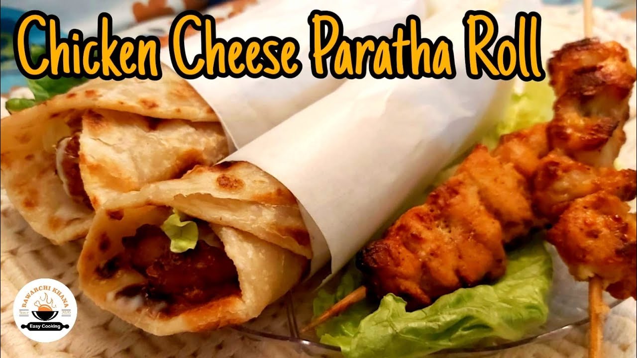 Chicken Cheese Roll Paratha Recipe | Crispy Chicken Paratha Roll | # ...