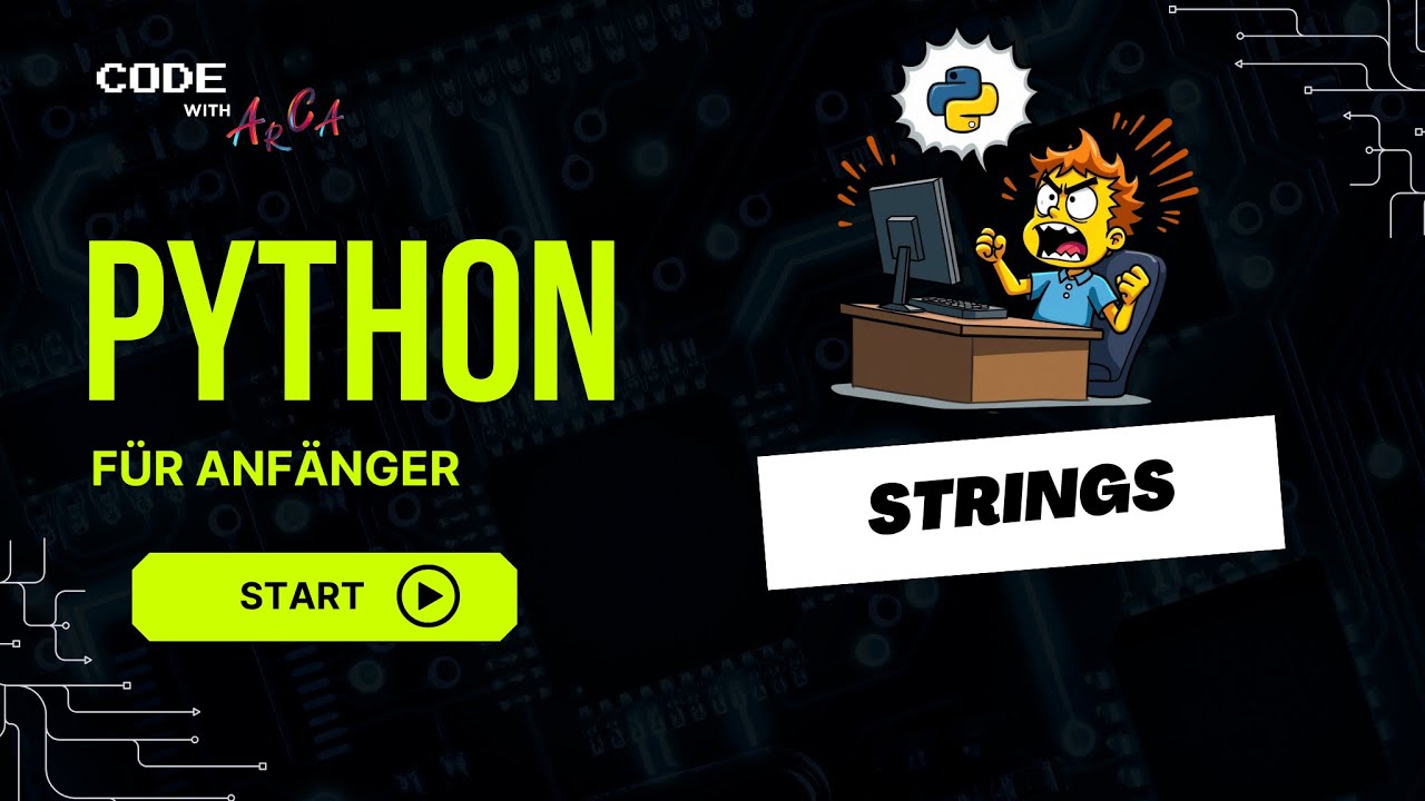 [2] Python Lernen für Anfänger - Strings bearbeiten und verstehen 🐍 #python #coding #tutorial ...
