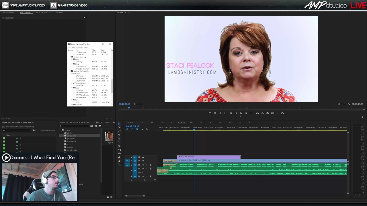 Video Editing with AMP Studios Live! 2-7-2017 - YouTube