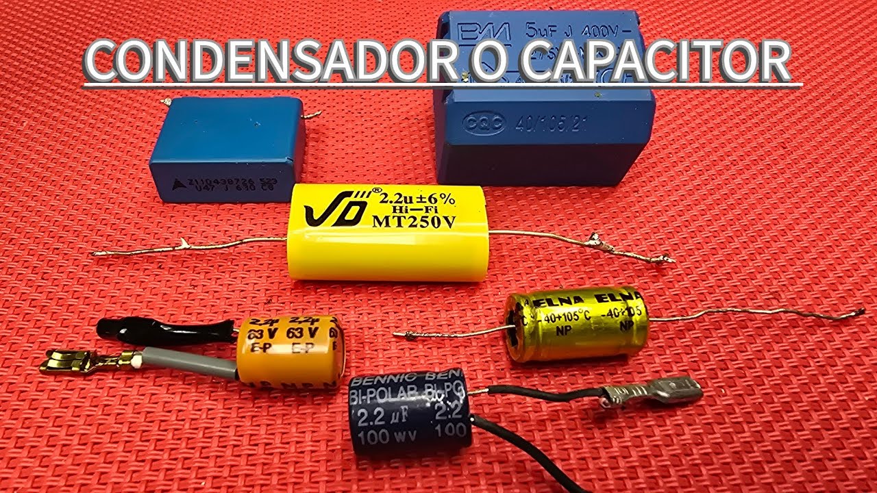 Capacitor: Para Tweeter (frecuencias desde 1.200 Hz a 16. 000 Hz) - YouTube