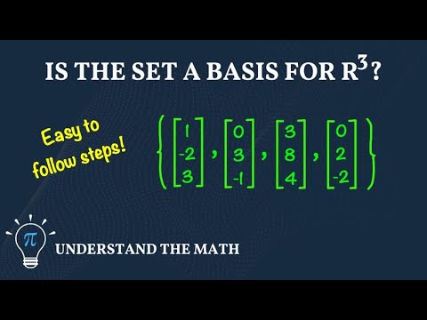How to Determine if a Set is a Basis for R^3 | Step-By-Step Example ...
