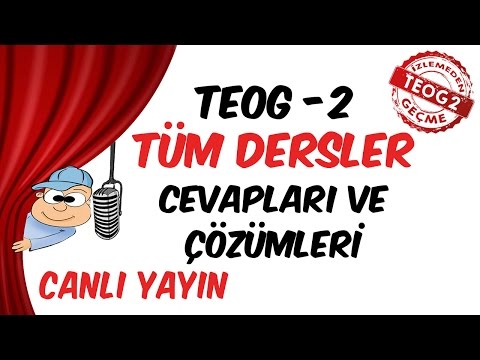 TEOG-2 Tüm Dersler Cevapları (26-27 Nisan 2017)