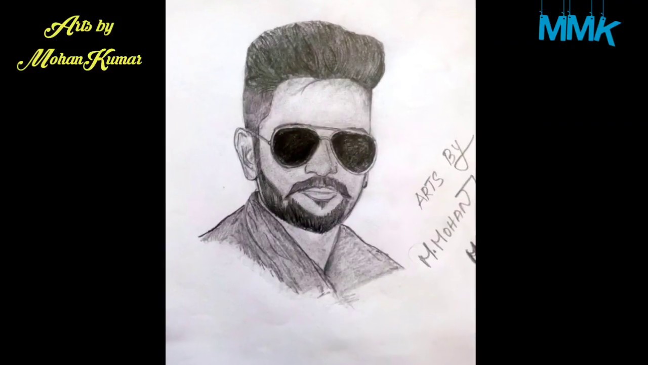 Santhanam drawing || MMK drawing please watch this video friends - YouTube