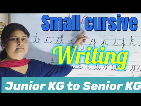 How to write English small Cursive letters | Cursive writing a to z ...