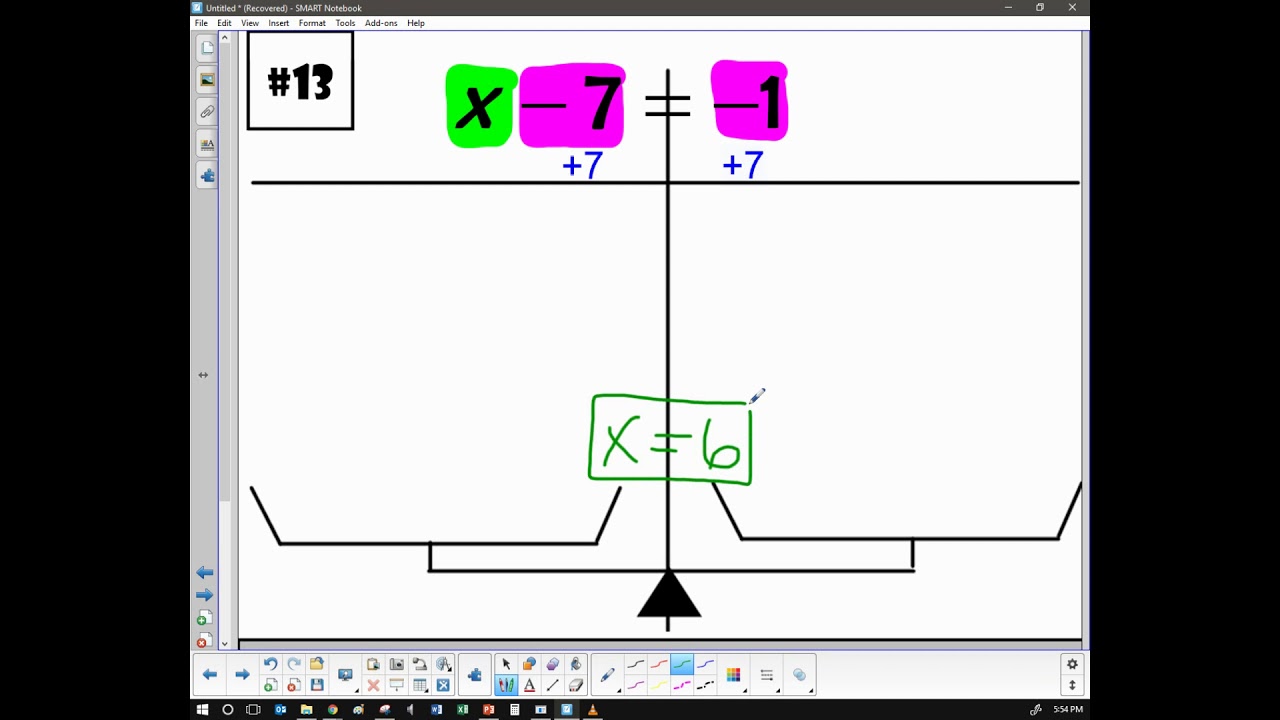 APE/SPE One Step Equations, Example 4 (Problem 13) - YouTube