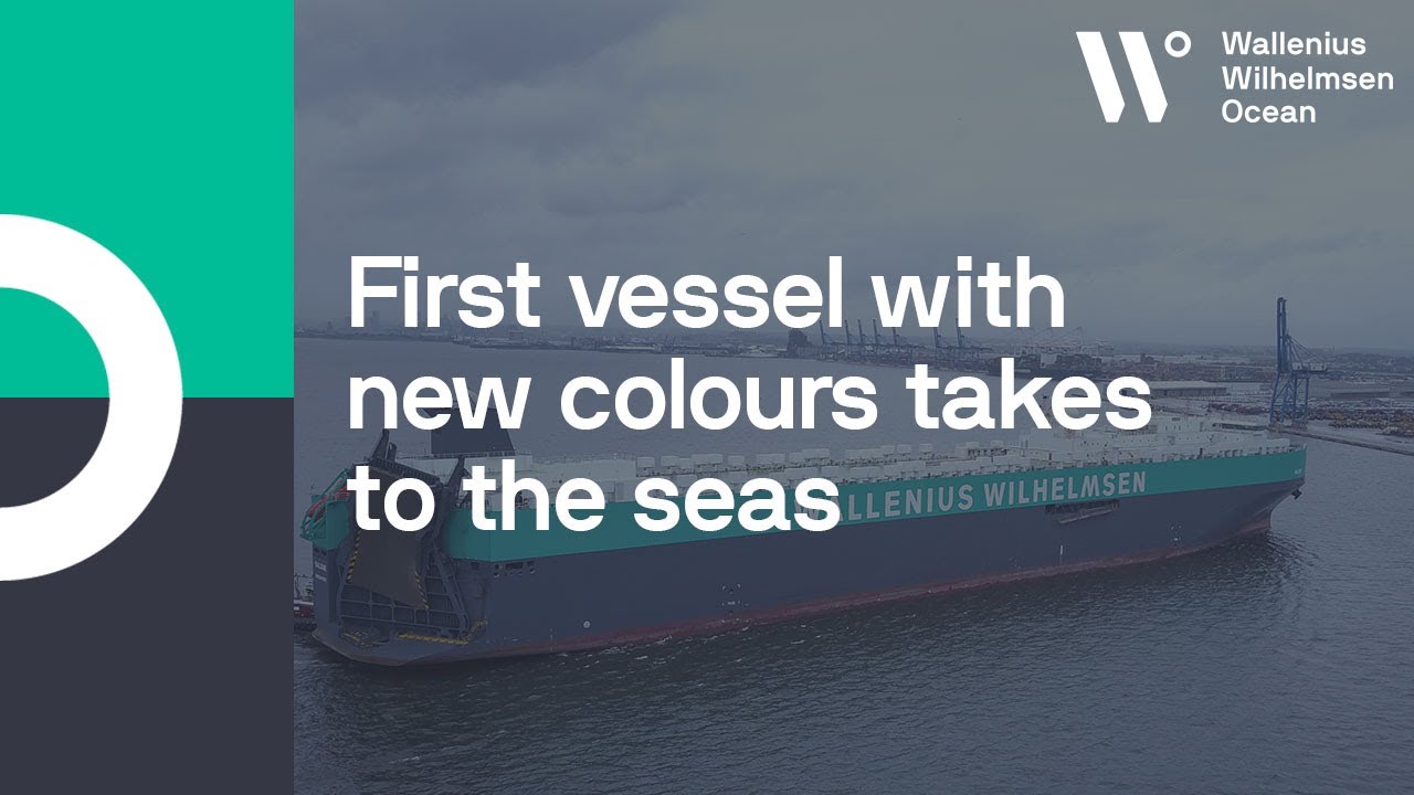 First vessel with new colours takes to the seas - YouTube
