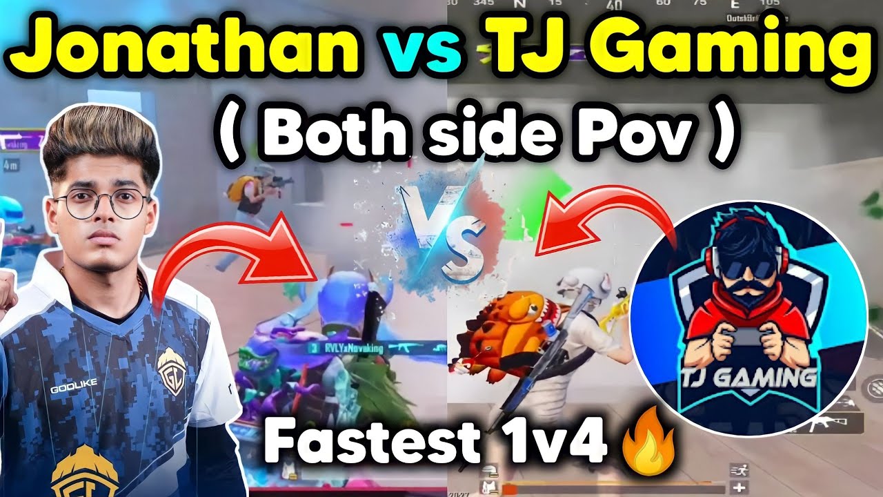 Jonathan vs TJ Gaming fight both side pov 🔥 Johny fastest 1v4 😳 - YouTube