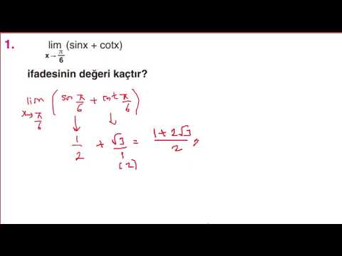 AYT LİMİT FASİKÜLÜ- Trigonometrik Fonksiyonlarda Limit- Sayfa 24
