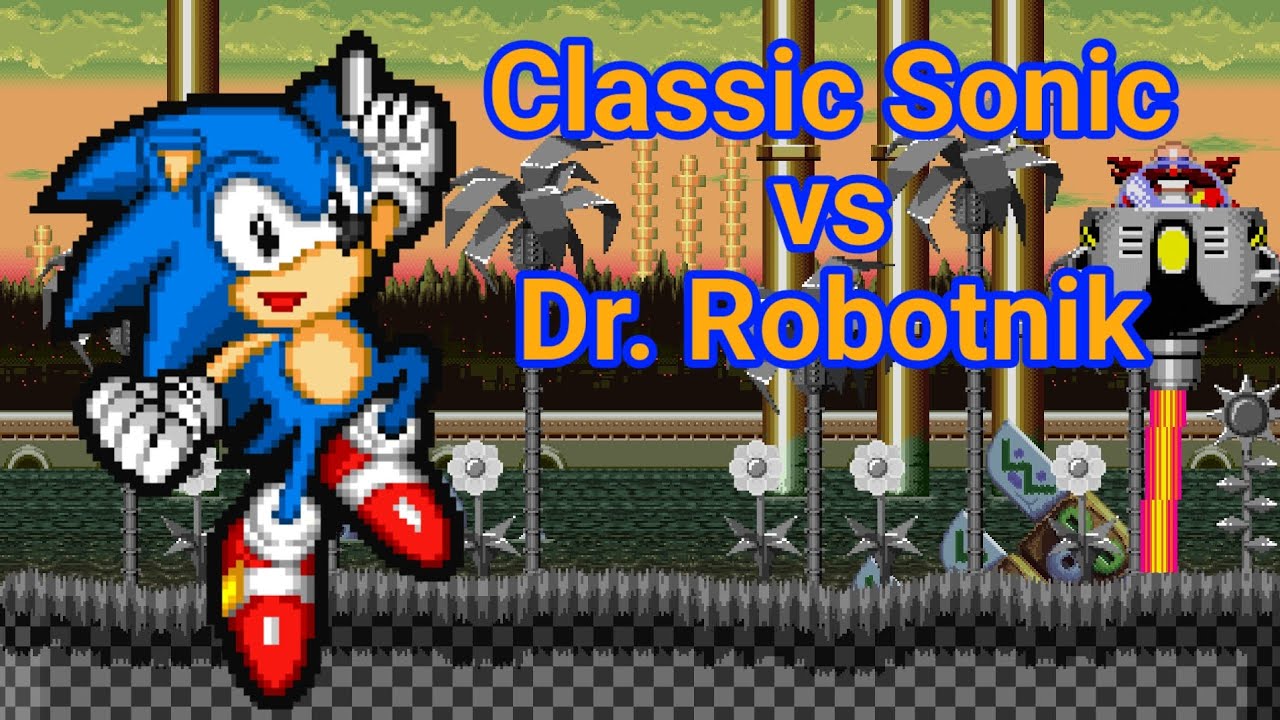 (sprite animation) Classic Sonic Vs Dr. Robotnik - YouTube