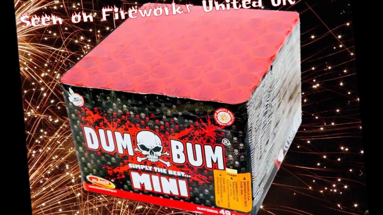 DumBum Micro Fireworks (not mini) C2525DU 25 Shot salute cake LOUD! By ...