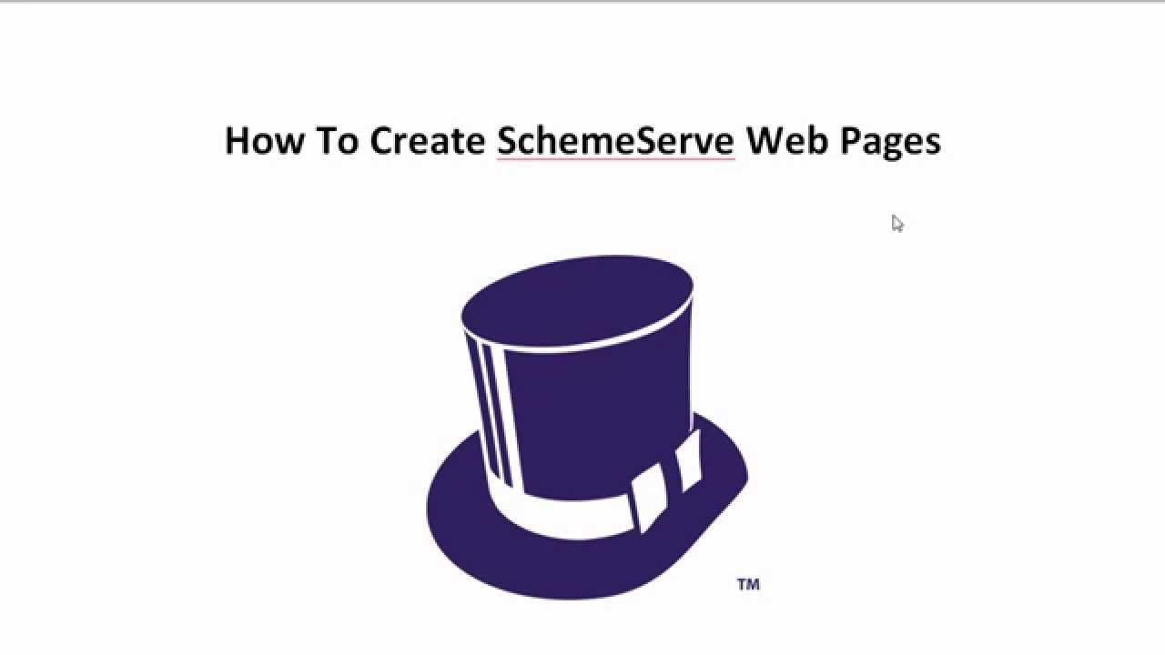 Creating SchemeServe web pages - YouTube