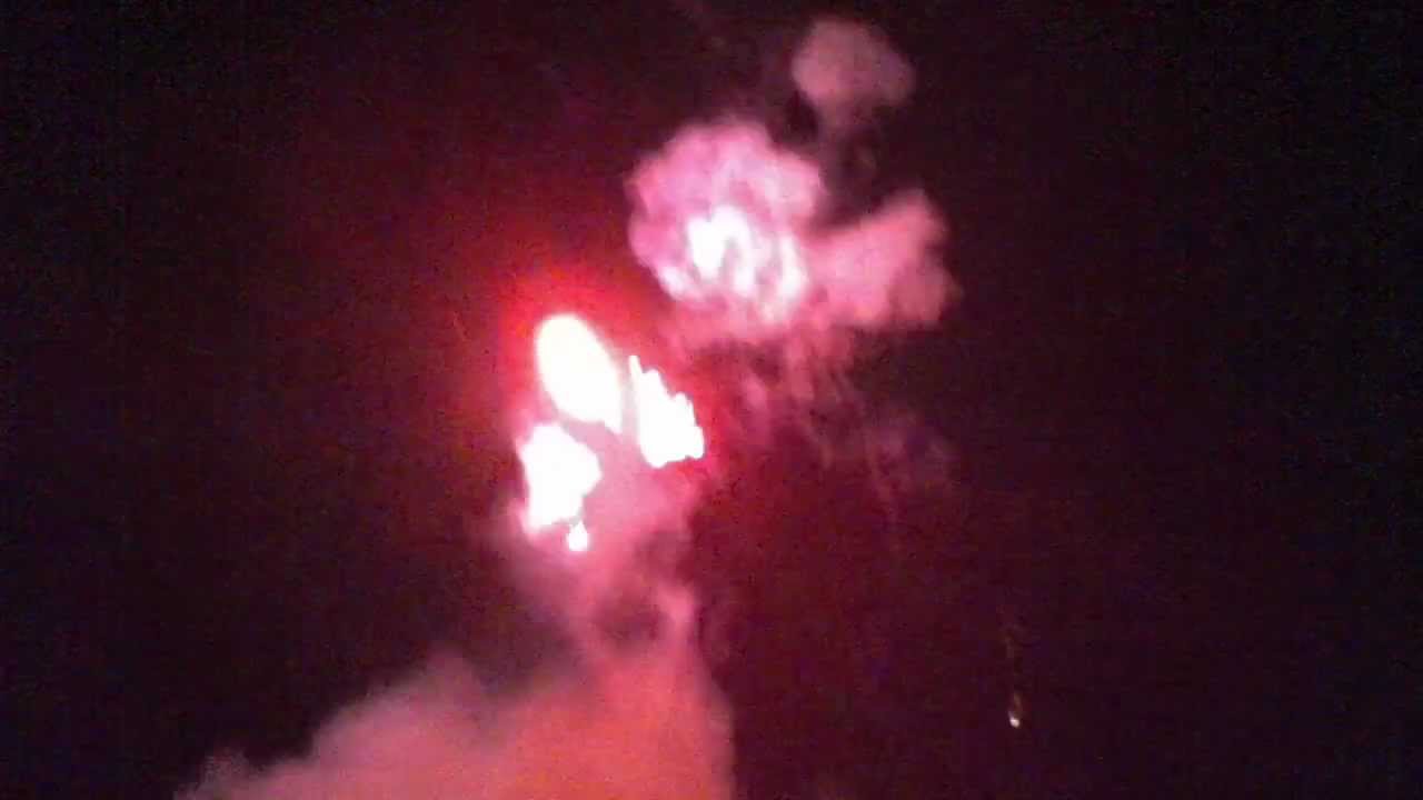 Cannon Brand "Happy Fireworks" 16 Shot Cake/Repeater - YouTube