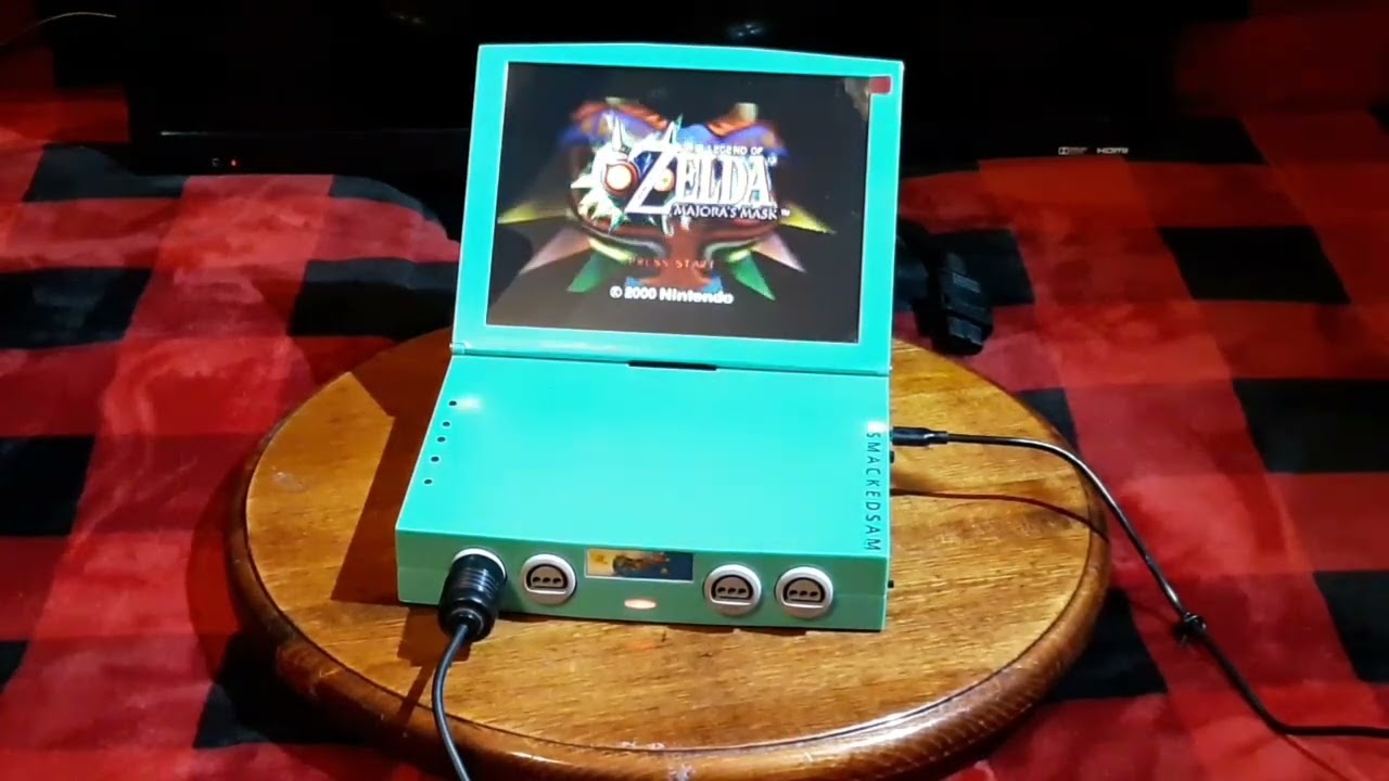Custom portable n64 laptop (Nintendo 64) - YouTube
