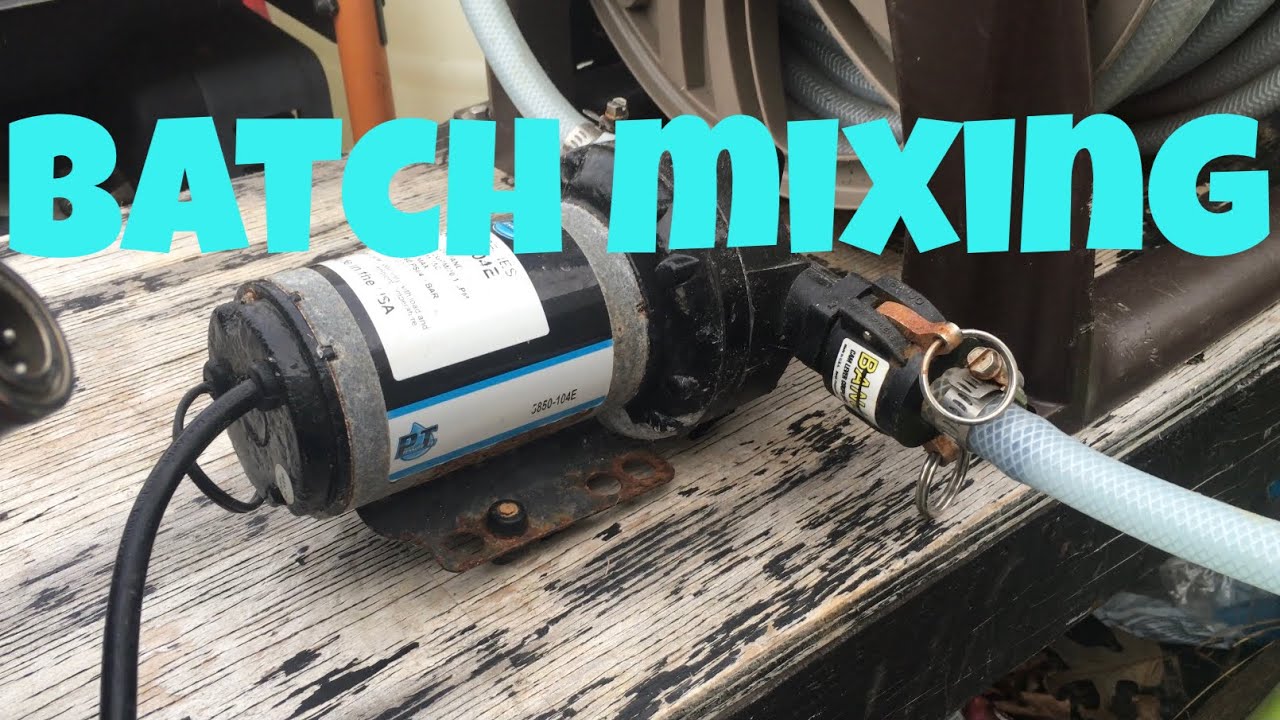 How to batch mix for soft washing - YouTube