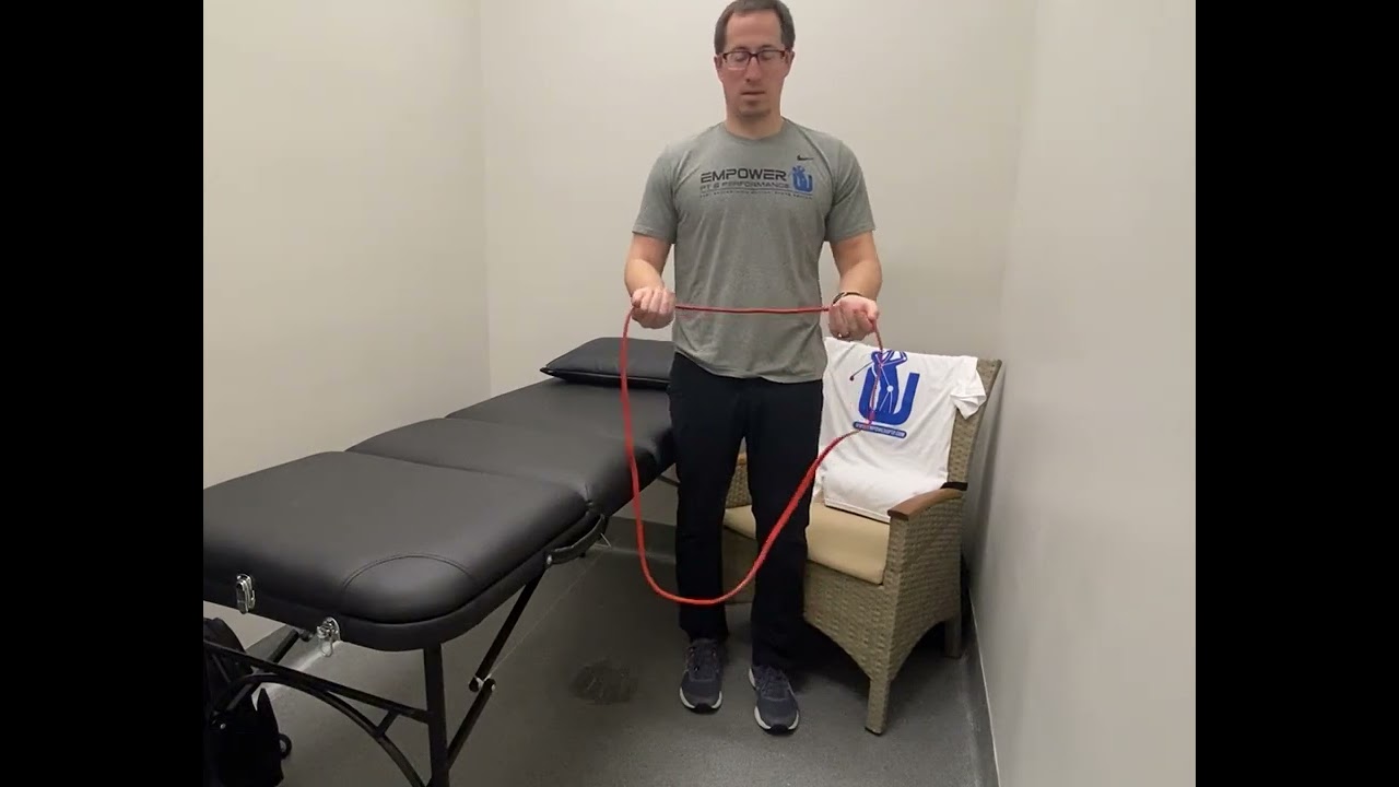 Bilateral GH ER with resistance band (aka No Money) - YouTube
