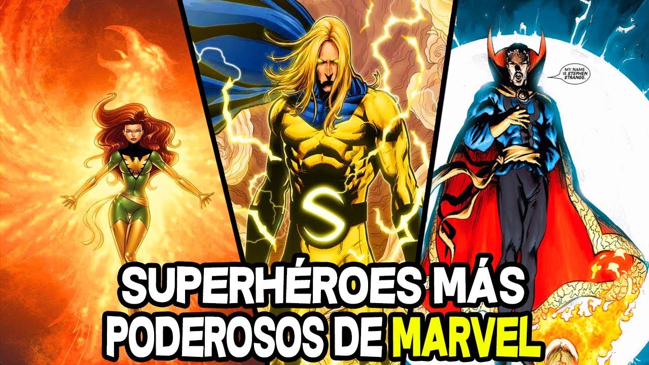 Los Superhéroes Más Poderosos Del Universo Marvel Youtube