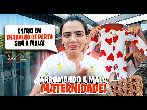 A LUNA NASCEU ANTES DE EU TERMINAR DE ARRUMAR A MALA MATERNIDADE DELA