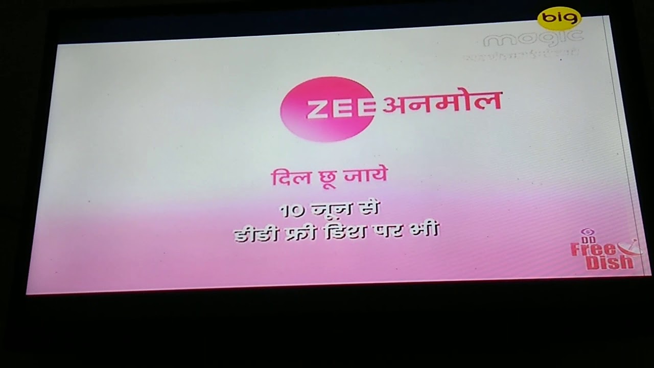 Zee anmol is coming on dd free dish - YouTube