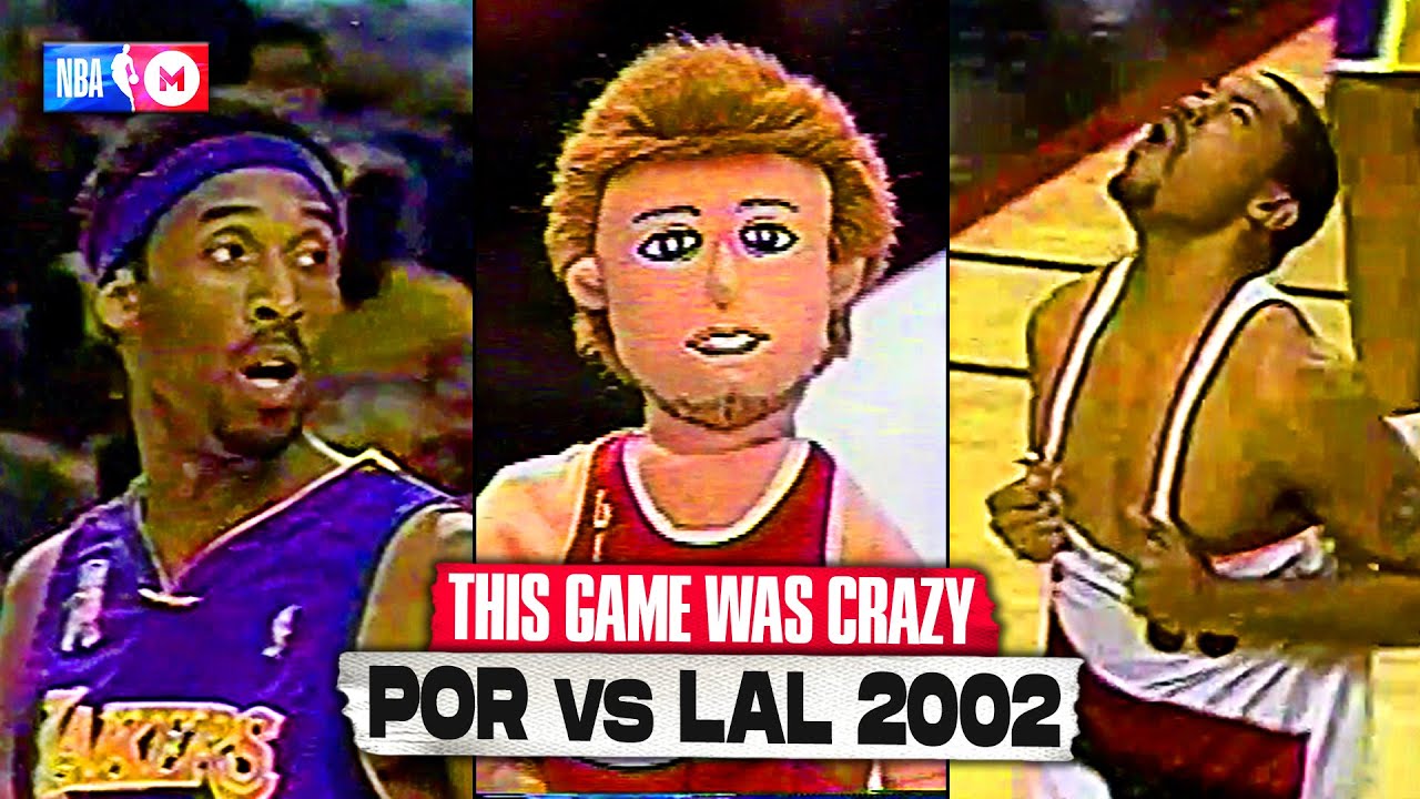 This Blazers Lakers Game Was BIZARRE & Unforgettable | April 14 2002 ...