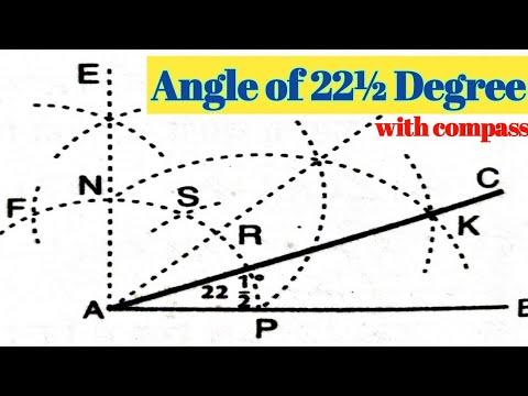 Angle of 22 and half Degree (Class 6th H. P. Board Drawing Book) - YouTube