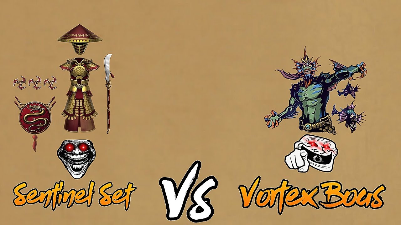 Sentinel Set🥵 Vs Vortex Boss😈 Fight🔥 #shadow #shadowfight2 #ninjagaming ...