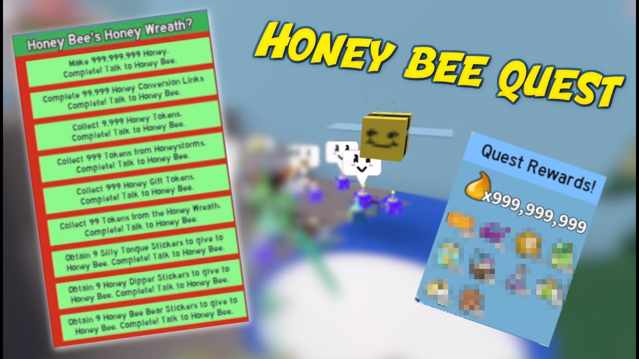 Skończyłem questa od honey bee! | Bee Swarm Simulator Polska 2024 - YouTube