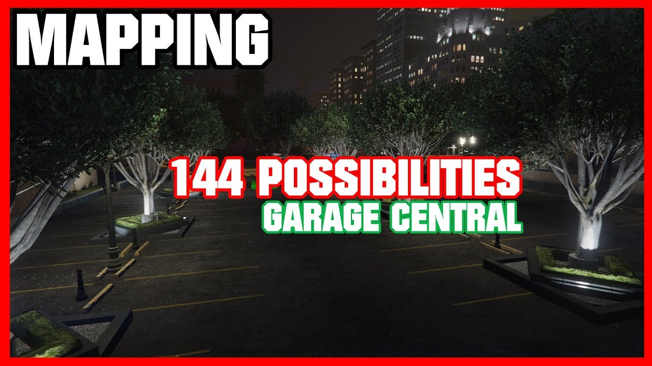 Patoche Mapping 144 possibilités de garage central - YouTube