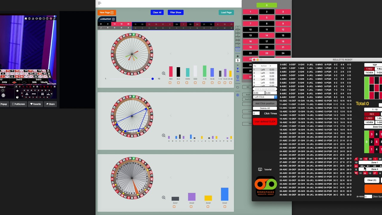 How to use Roulette Dashboard and Roulette Robot Demo #001 - Bigdata666 ...