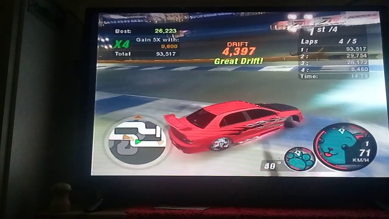 Drifit com lancer e com eclipse ned for esped underground 2 ps2 - YouTube