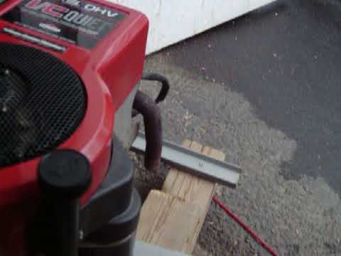 14 5 hp Briggs and Stratton with Headers - YouTube