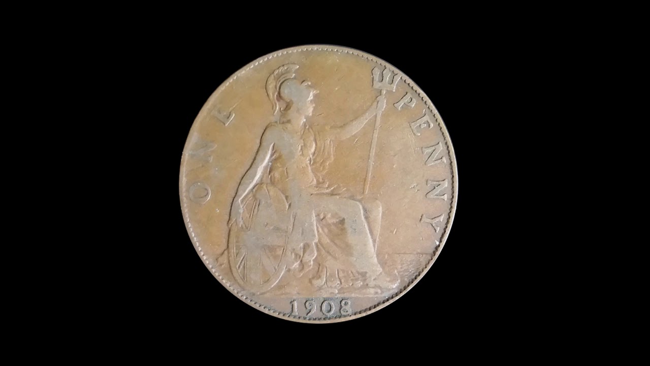 1908 ONE PENNY - YouTube