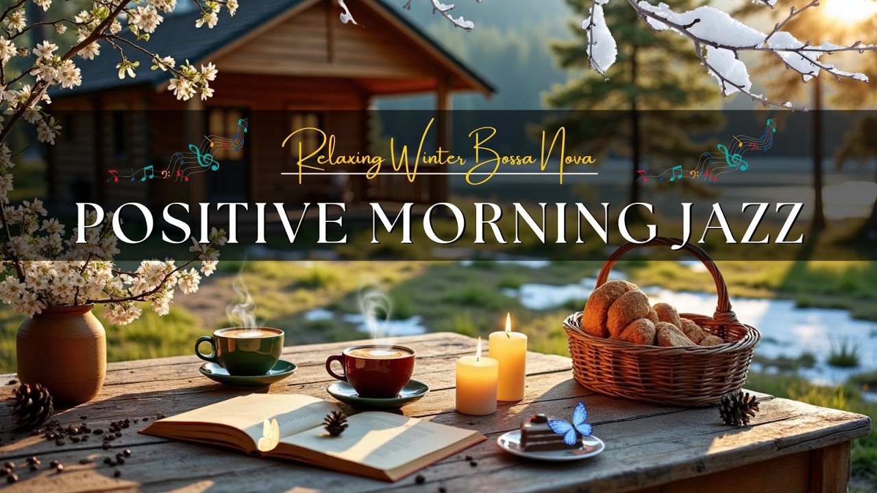 Positive Jazz Music ☕ Smooth Bossa Nova Instrumental for Stress Relief ...