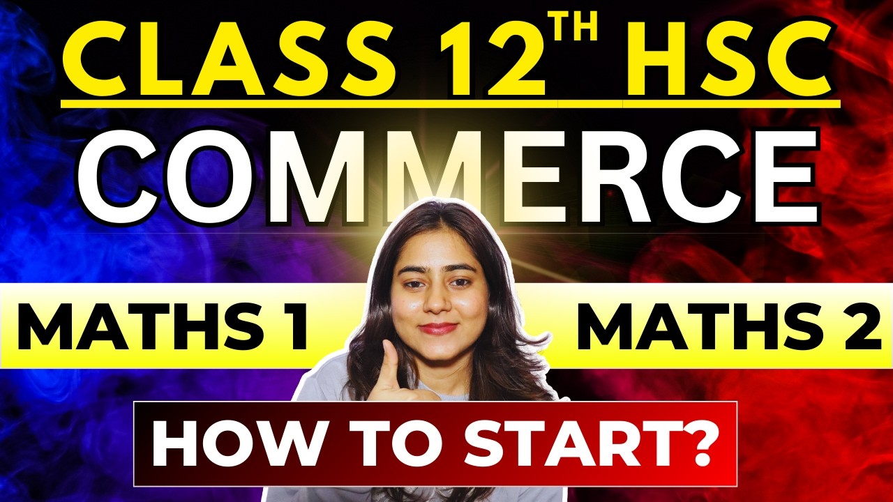 How to start Maths 1 and Maths 2?🚀 | Strategy for Class 12th HSC📚 ...