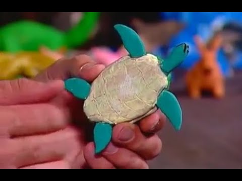 Creations in Clay Sea Turtle - Clay tutorial for beginners - YouTube