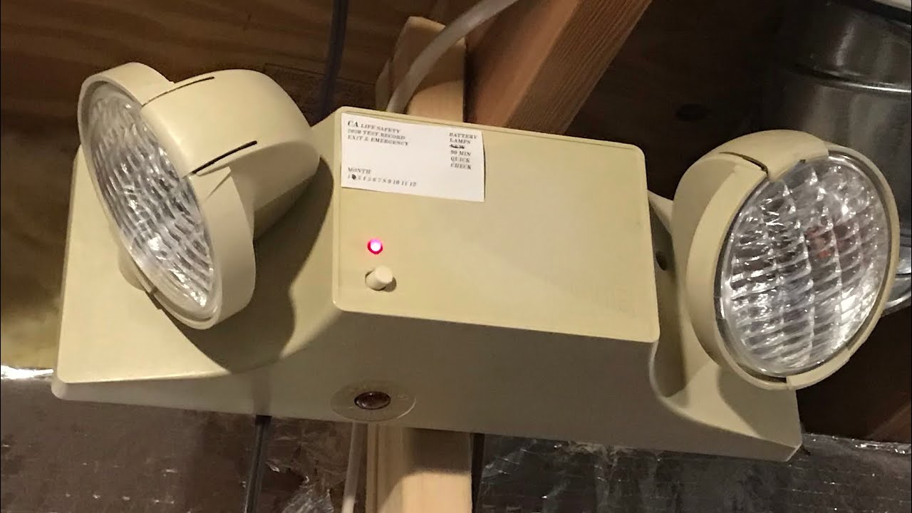 Basement emergency light system//Exit sign setup I - YouTube