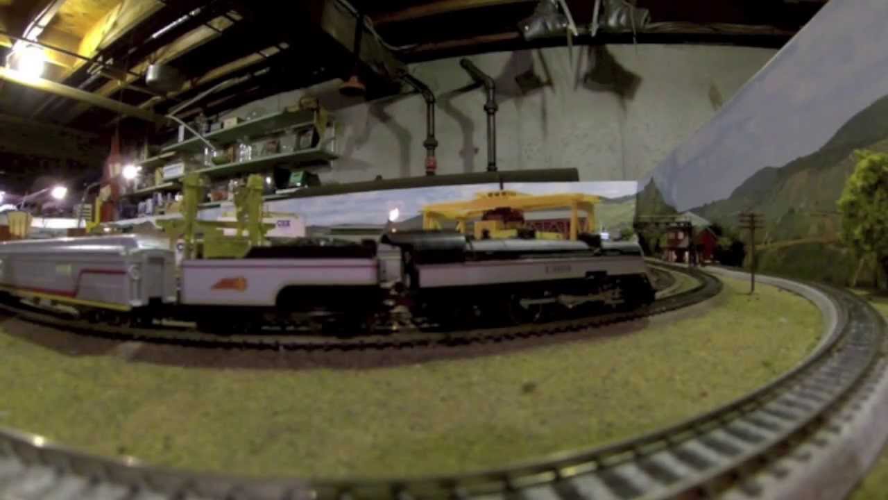 Santa Fe Valley Flyer N Scale train - YouTube