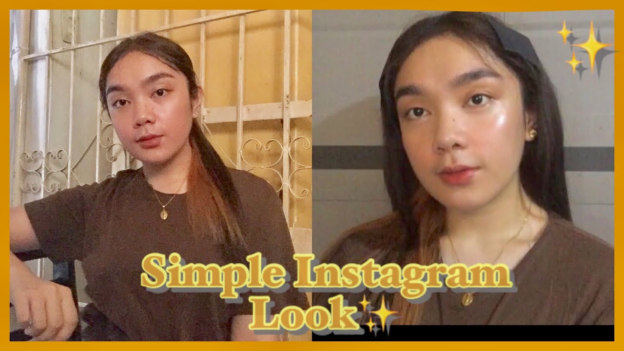 SIMPLE INSTAGRAM MAKEUP LOOK *collab vid* / Angela Habacon - YouTube